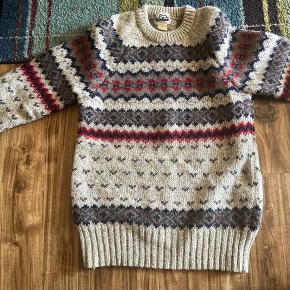 Woolrich | Sweaters | Vintage Woolrich Sweater Mens Small Beige Fair ...